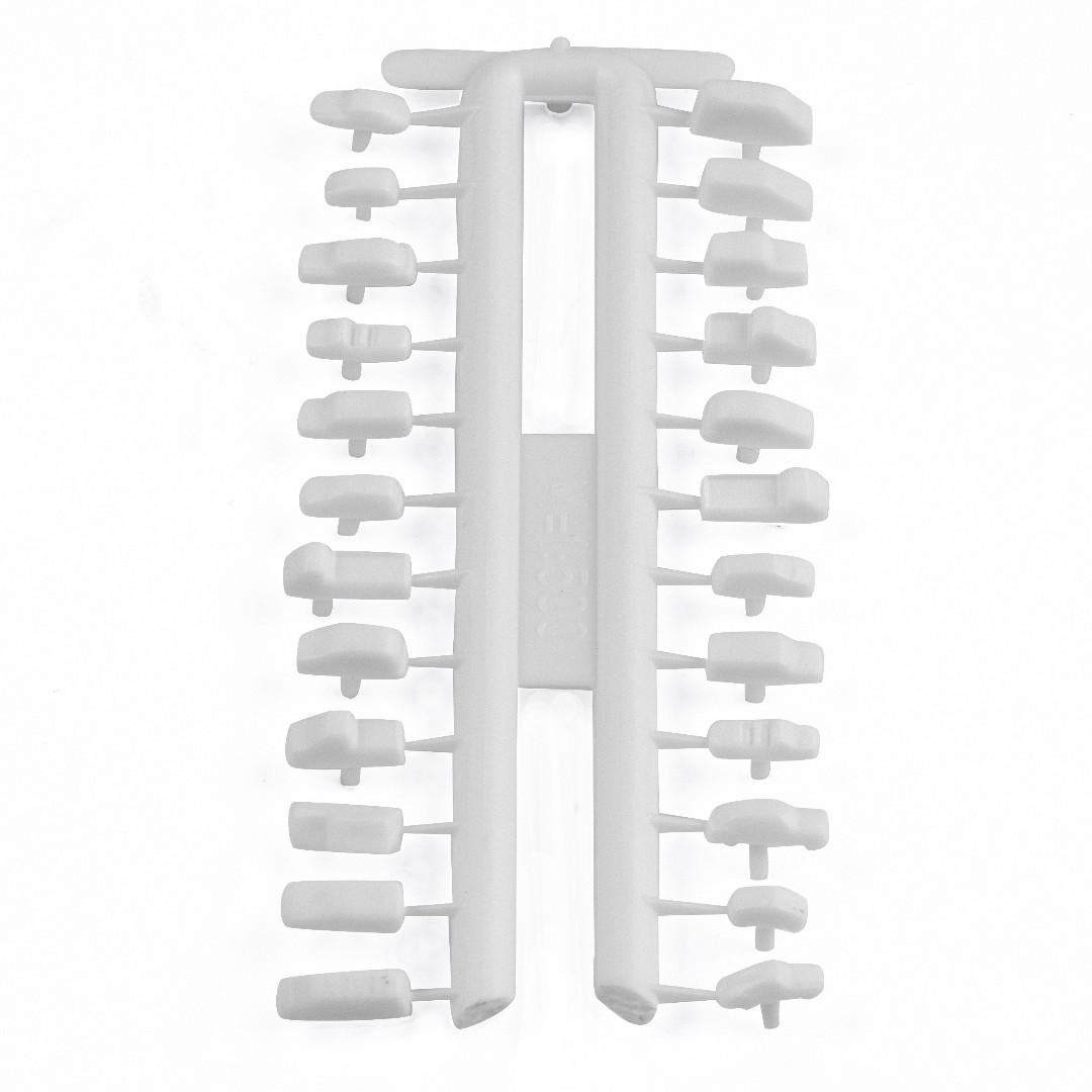 Architectural model cars, scale 1/500, plain white polystyrene (25 pcs ...