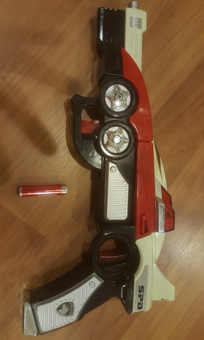 Bandai Japan Power Rangers MMPR Dekaranger Hybrid Magnum SPD Gun Spear ...