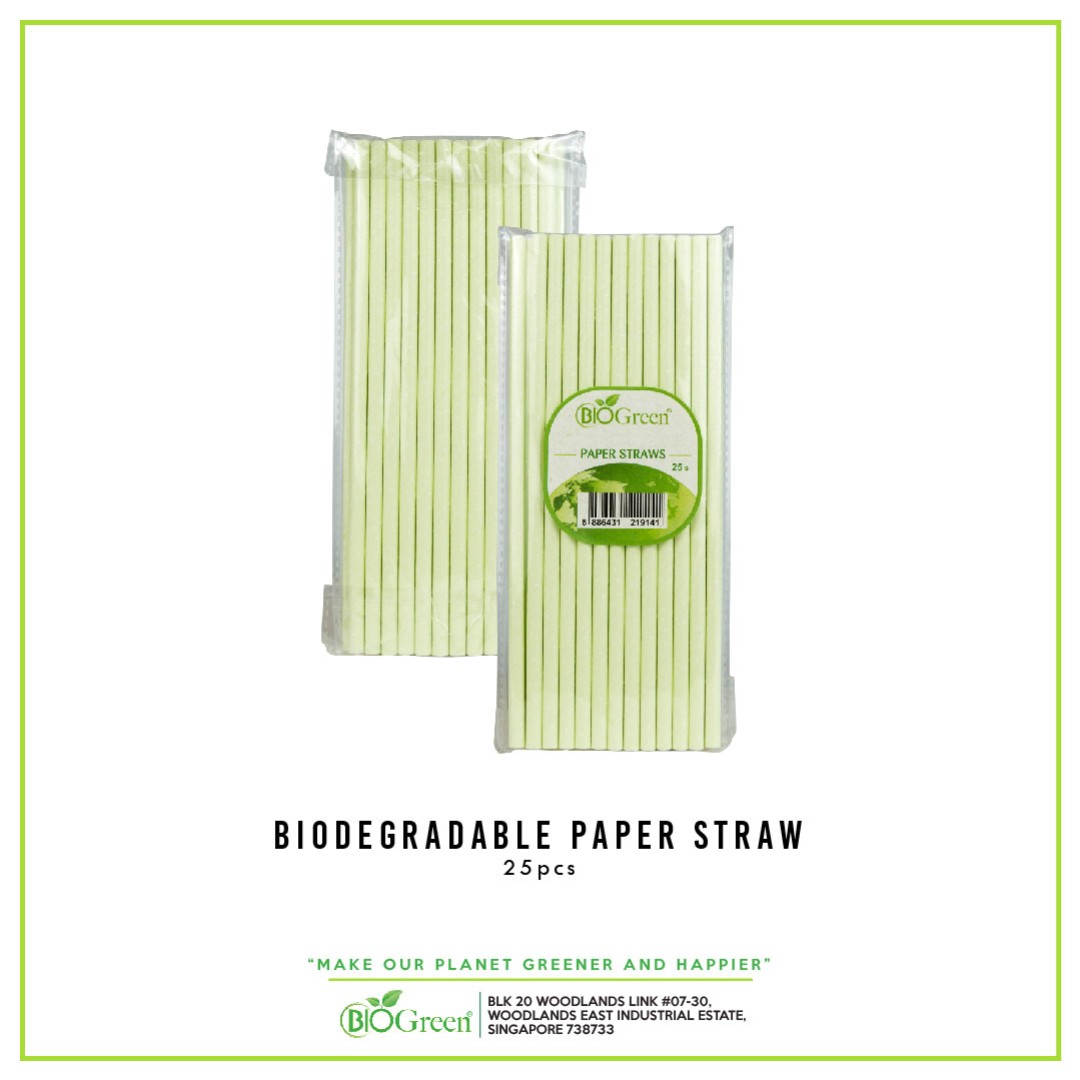 Biodegradable Paper Straw 25s, Furniture & Home Living, Kitchenware ...