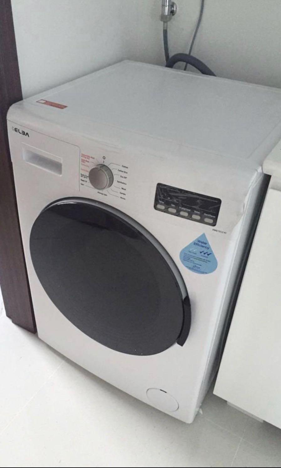 Elba Washing Machine EWD-7512-VT, TV & Home Appliances, Washing ...