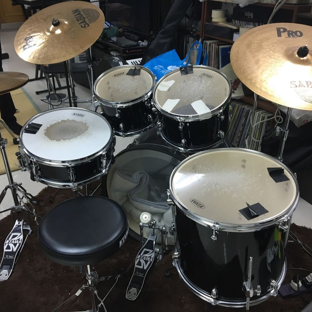 Full drum set 全套, 興趣及遊戲, 音樂樂器 & 配件, 樂器 - Carousell