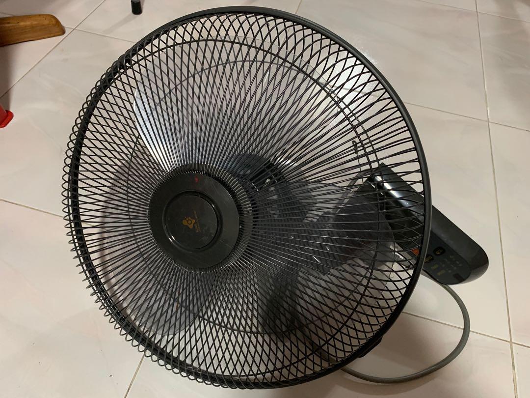 KDK Wall Fan - M40MS (Black), Furniture & Home Living, Lighting & Fans ...