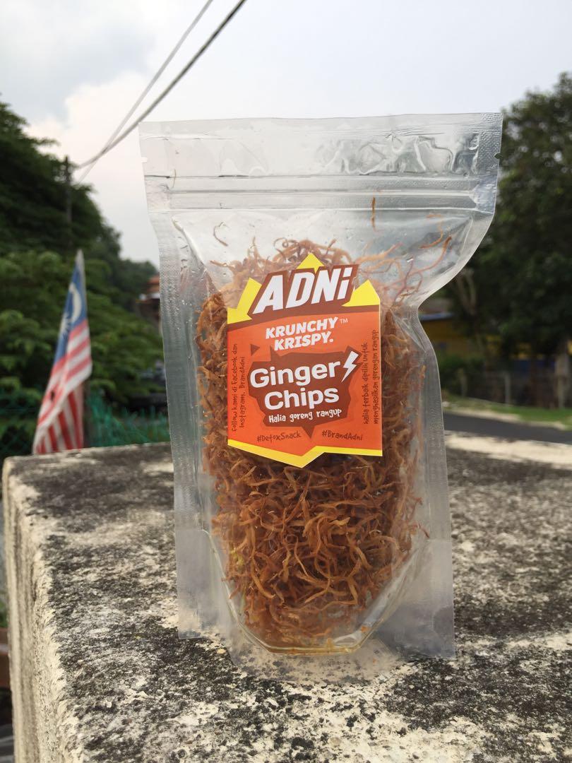 Krunchy Krispy Ginger Chips Halia goreng rangup, Food & Drinks ...