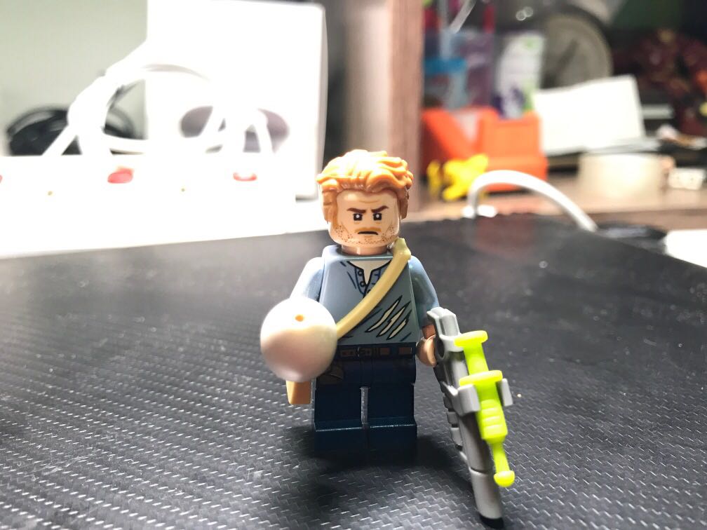 LEGO Jurrasic World (Owen Grady with gun and egg), Hobbies & Toys, Toys ...