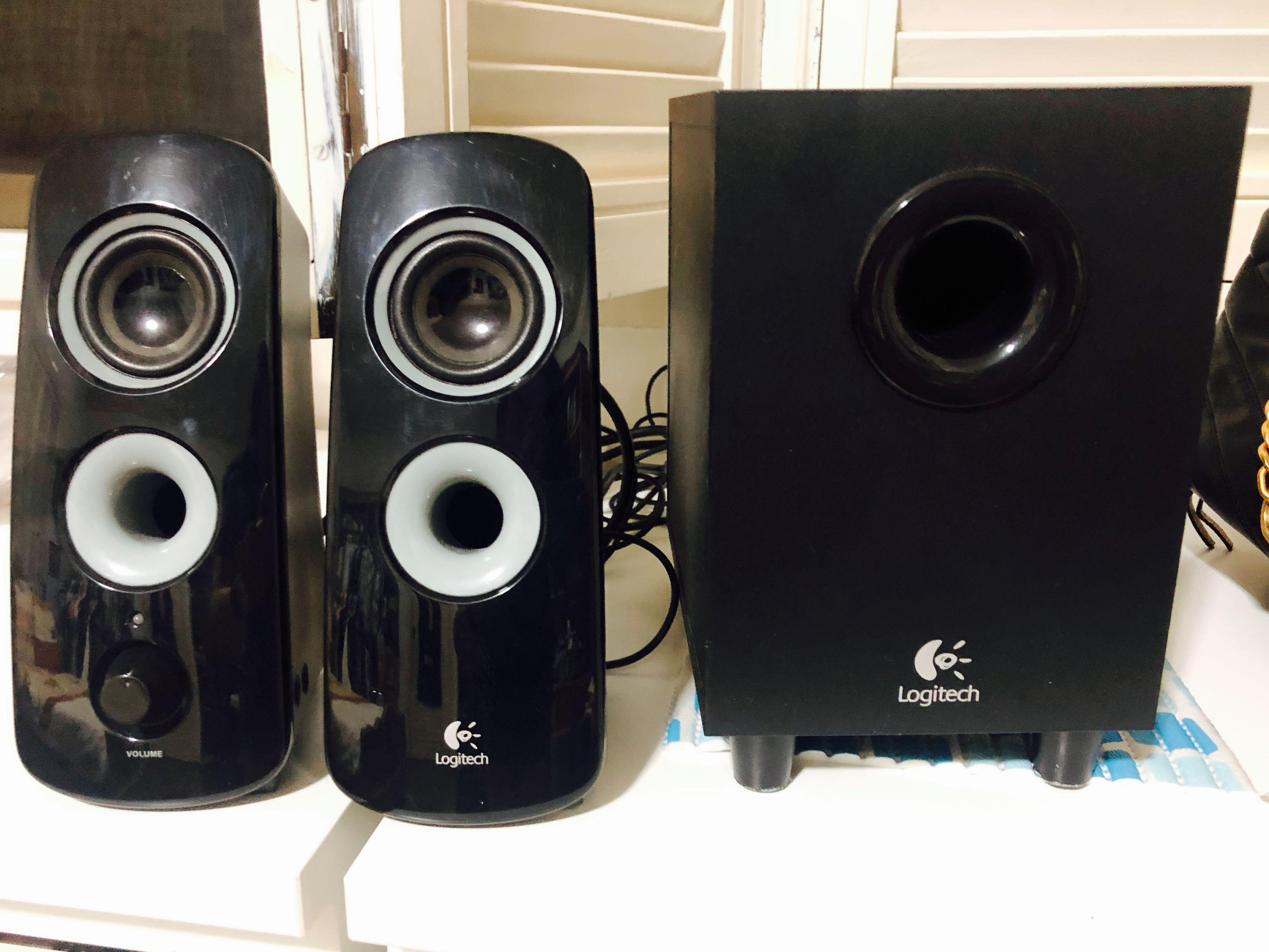 Logitech Z323 speaker system with subwoofer, Audio, Soundbars, Speakers ...