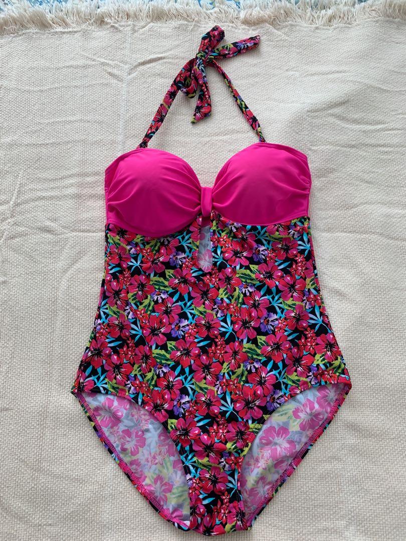 One Piece Pink Swim Suit, Women's Fashion, Dresses & Sets, Rompers on ...