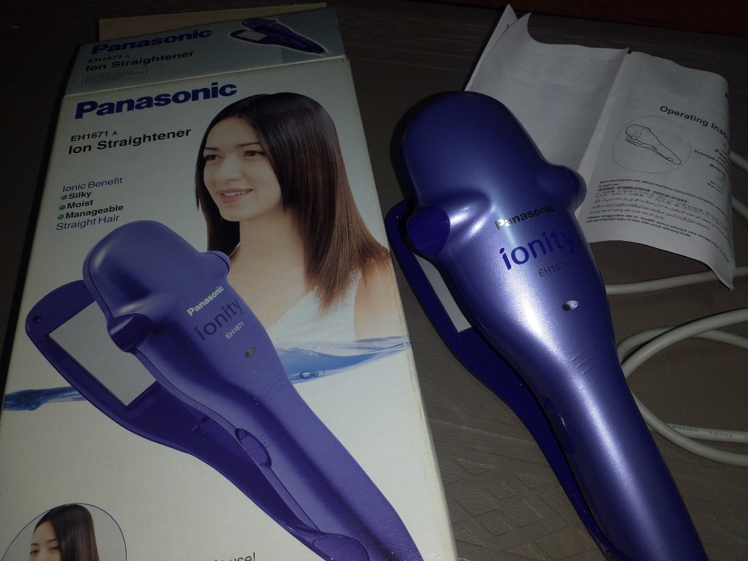 Panasonic Ion Hair Straightener, Beauty & Personal Care, Hair on Carousell