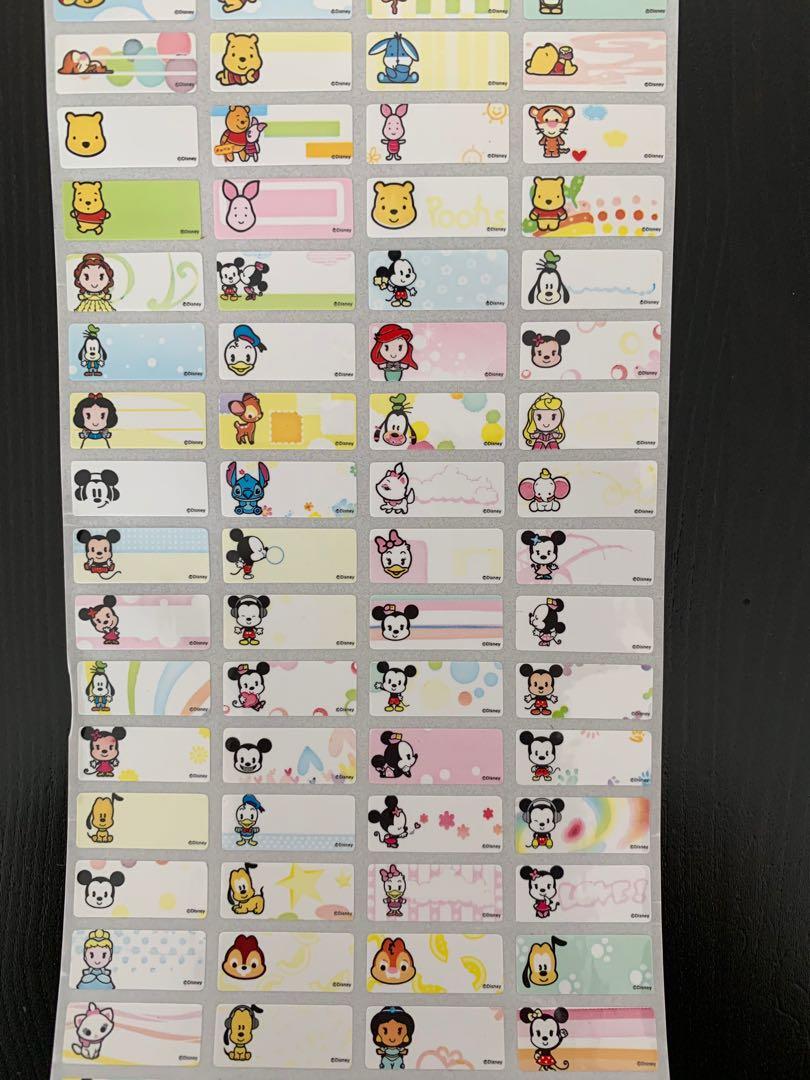 Personalised Cartoon Name Stickers 5, Hobbies & Toys, Stationery ...