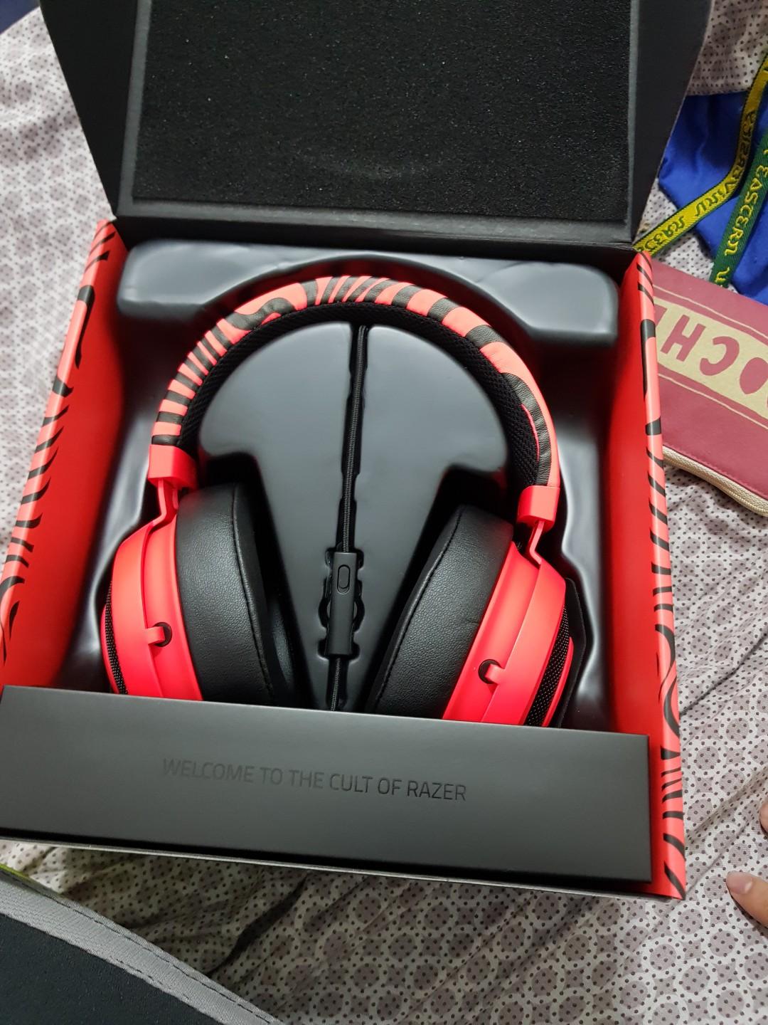 Pewdiepie razer kraken Bro V2, Audio, Microphones on Carousell