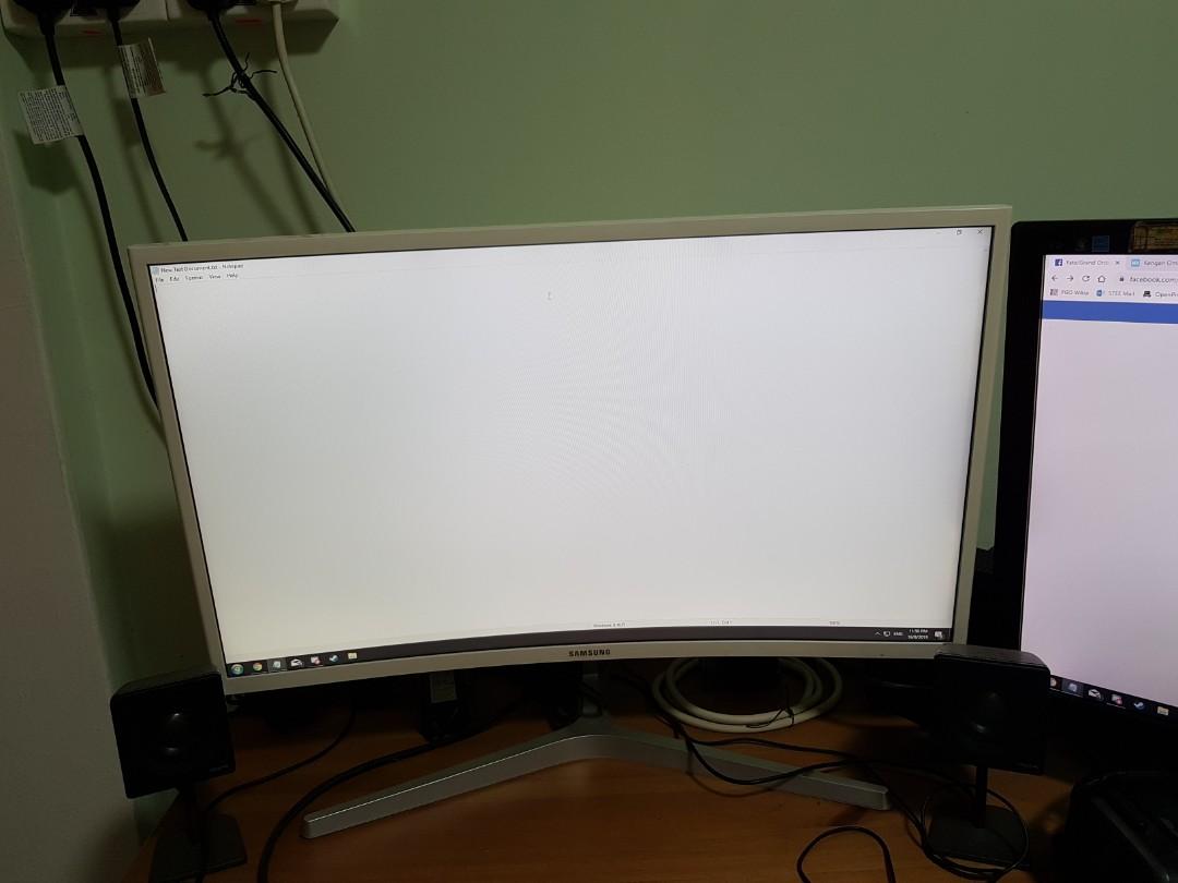 Samsung 27" Curved FHD Monitor (CF397), Computers & Tech, Parts ...