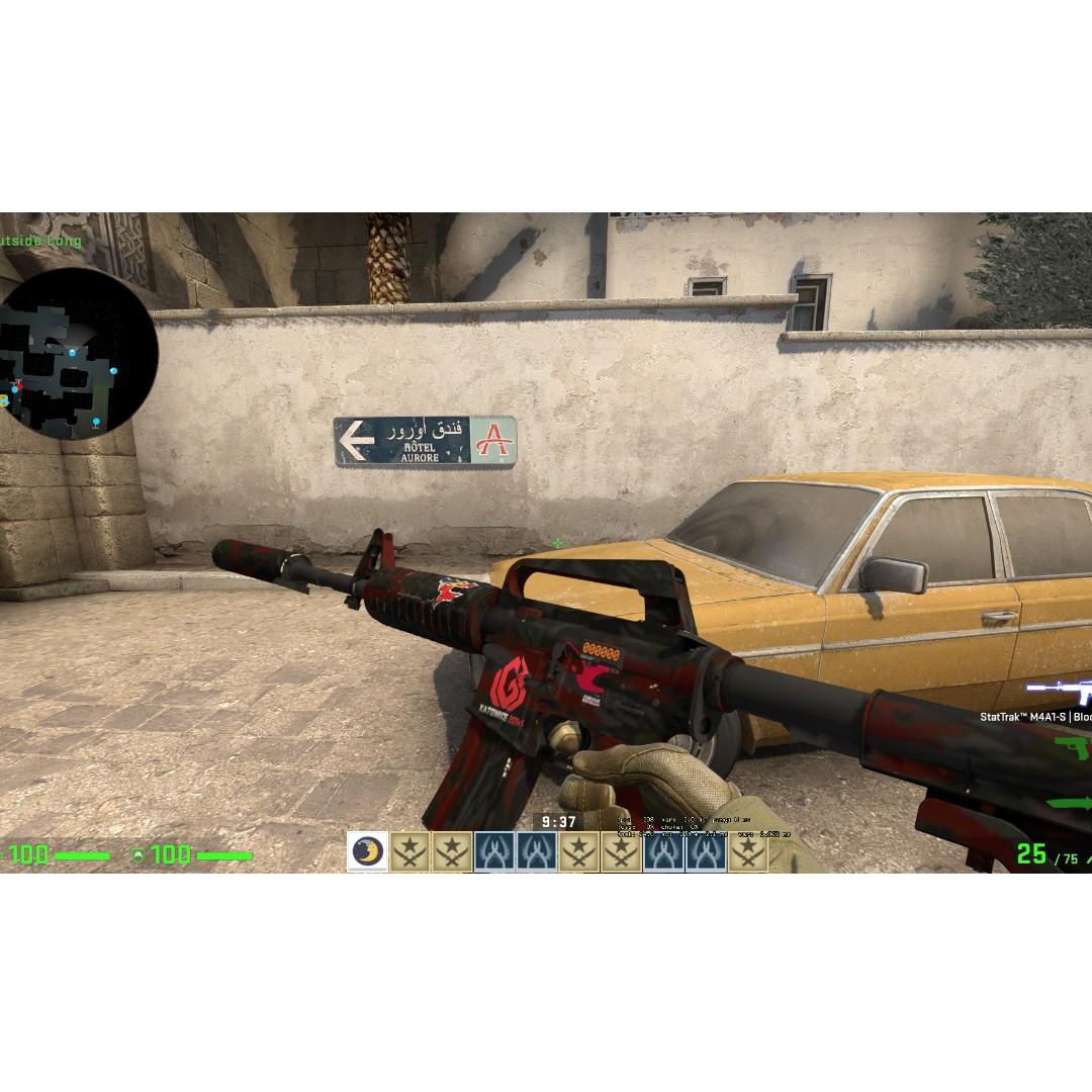ST M4A1-S Blood Tiger LGB Katowice 2014 CSGO CS GO, Video Gaming ...
