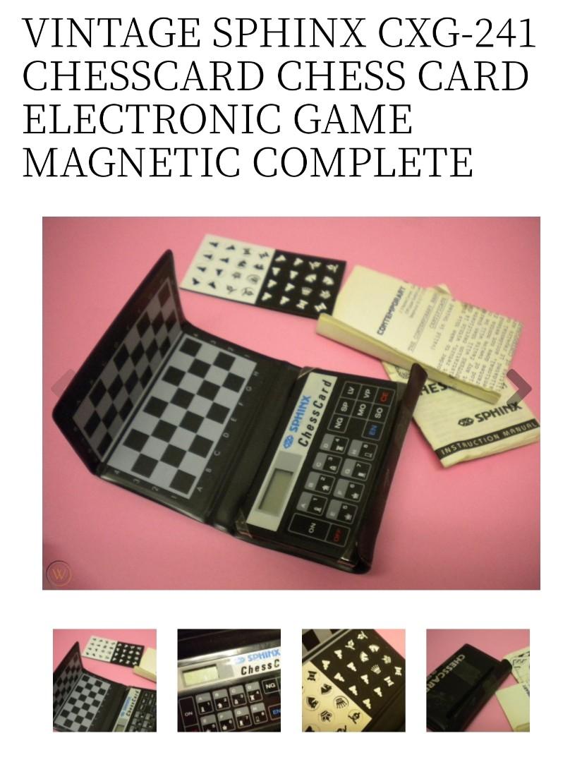 Rare Vintage Pocket Sphinx Chesscard (CXG-241), Hobbies & Toys, Toys ...
