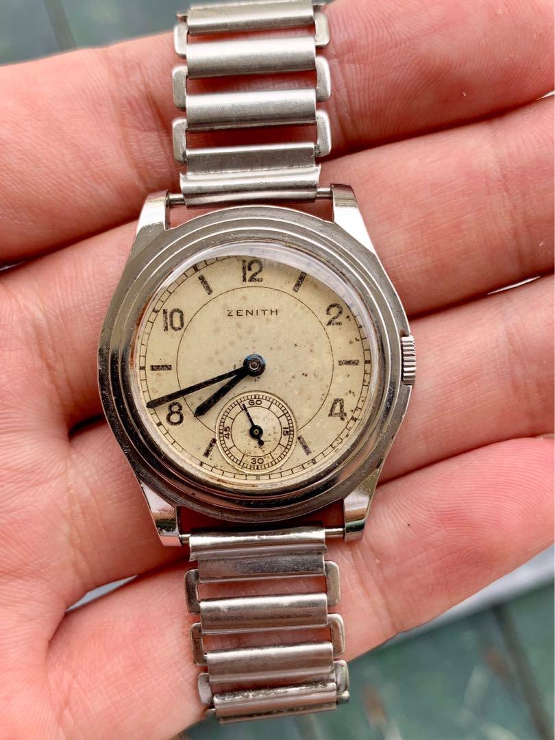Vintage Zenith Sector Dial, Luxury, Watches on Carousell
