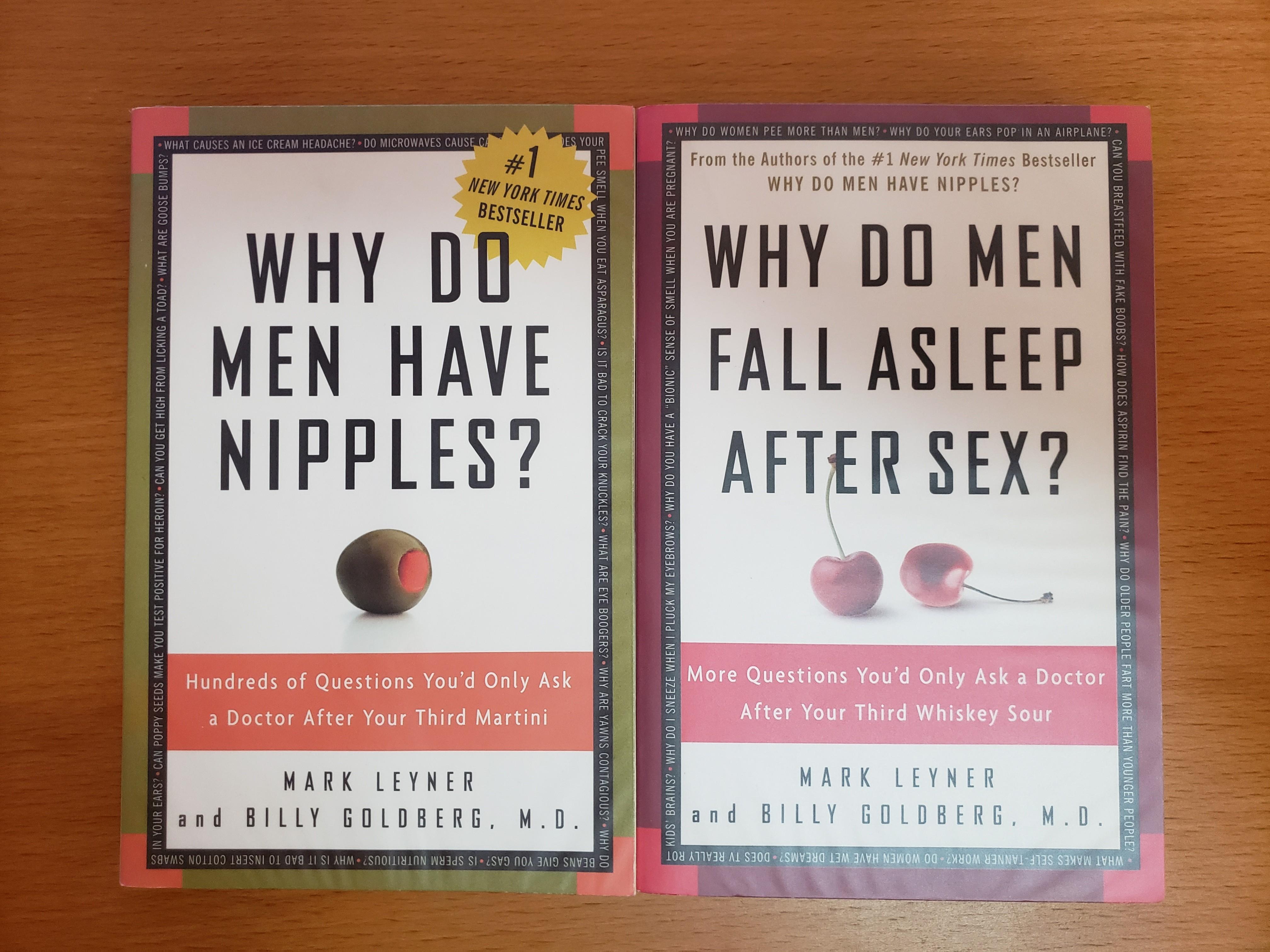 Why Do Men Have Nipples? & Why Do Men Fall Asleep After Sex? (2 books), 興趣及遊戲, 書本 & 文具, 小說及非小說 ...