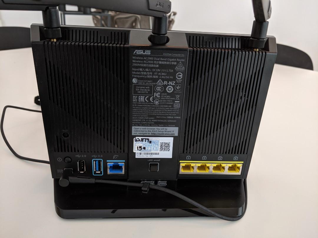ASUS RT-AC86U ROUTER, Computers & Tech, Parts & Accessories, Networking ...