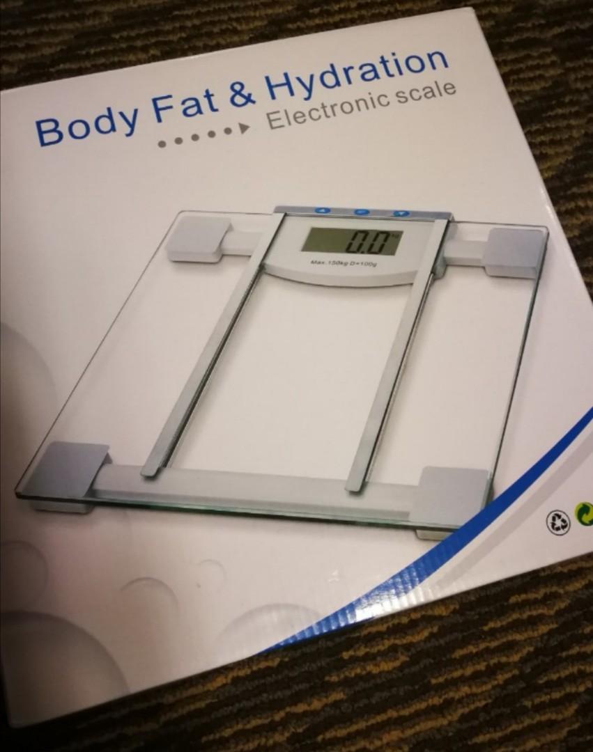 BNIB Body Fat & Hydration Electronic Scale, Health & Nutrition, Health ...