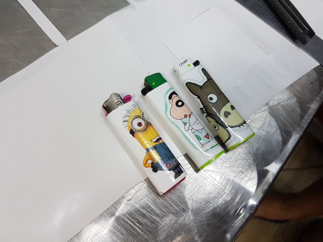 Customized lighter stickers.glossy stickers. Sent us your design ...