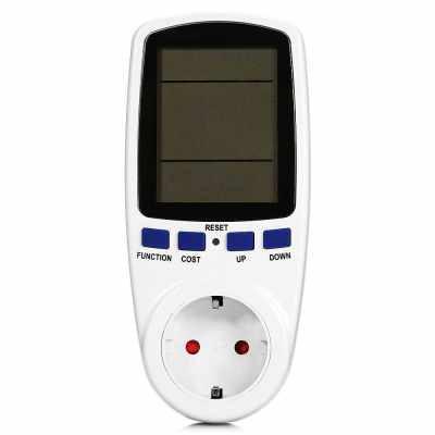 Digital Wattmeter Watt Monitor Electricity Consumption Measuring Socket ...