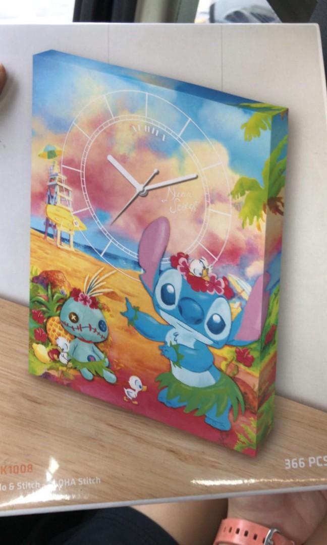 Disney stitch puzzle clock, Hobbies & Toys, Toys & Games on Carousell
