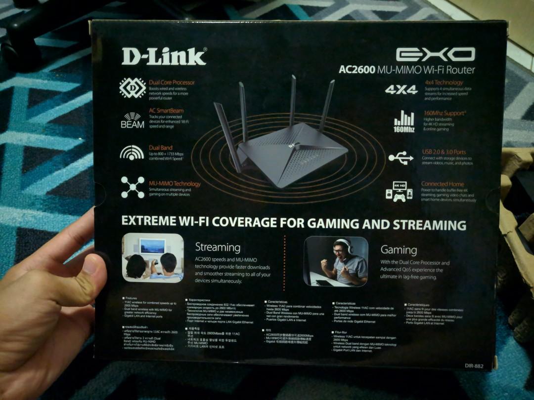 D-Link AC2600 MU-MIMO DIR-882 Router, Computers & Tech, Parts ...