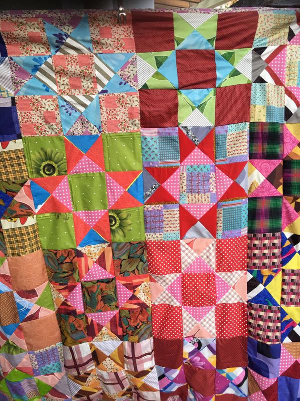 Handsewn Patchwork Blanket (Double), Hobbies & Toys, Stationery & Craft ...
