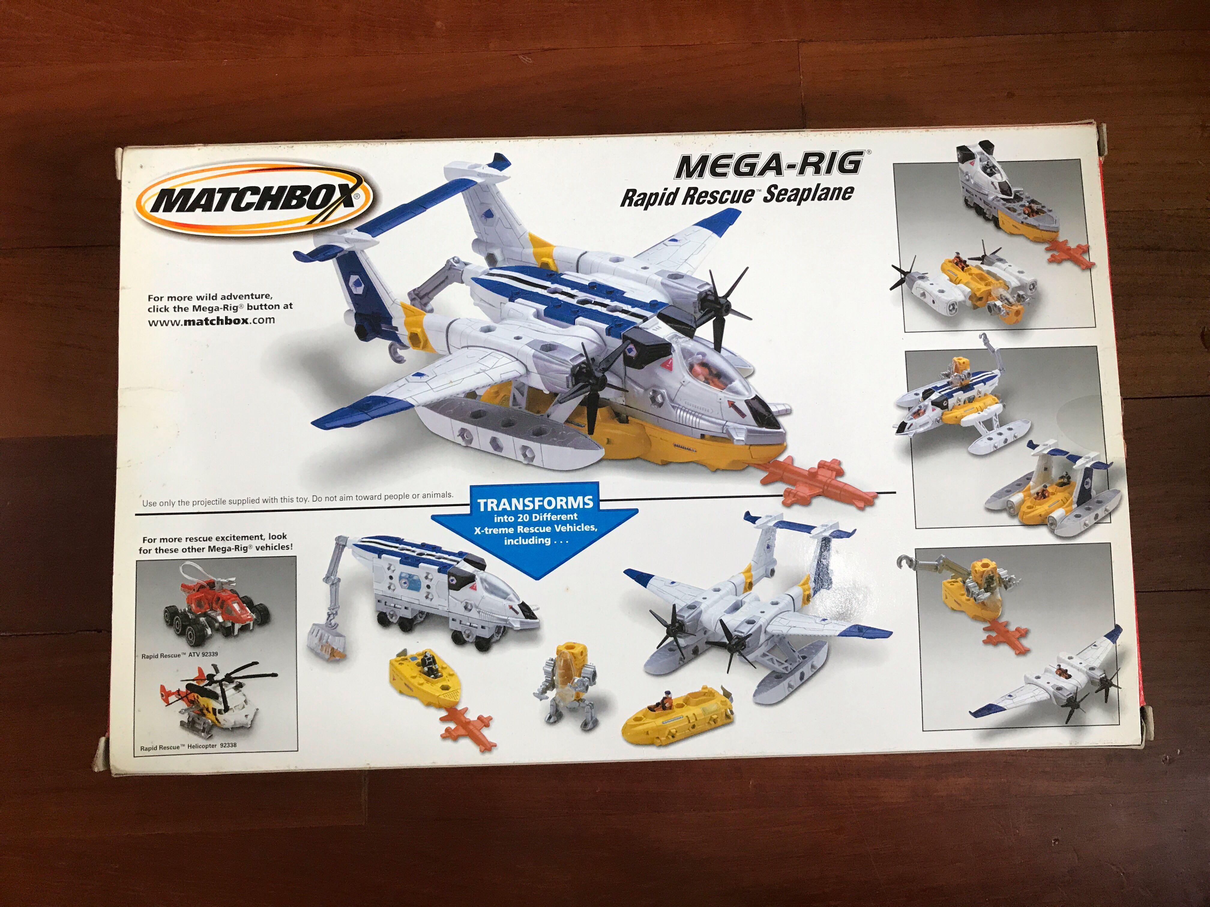 Matchbox Mega Rig Rapid Rescue Seaplane, 興趣及遊戲, 玩具 & 遊戲類 - Carousell