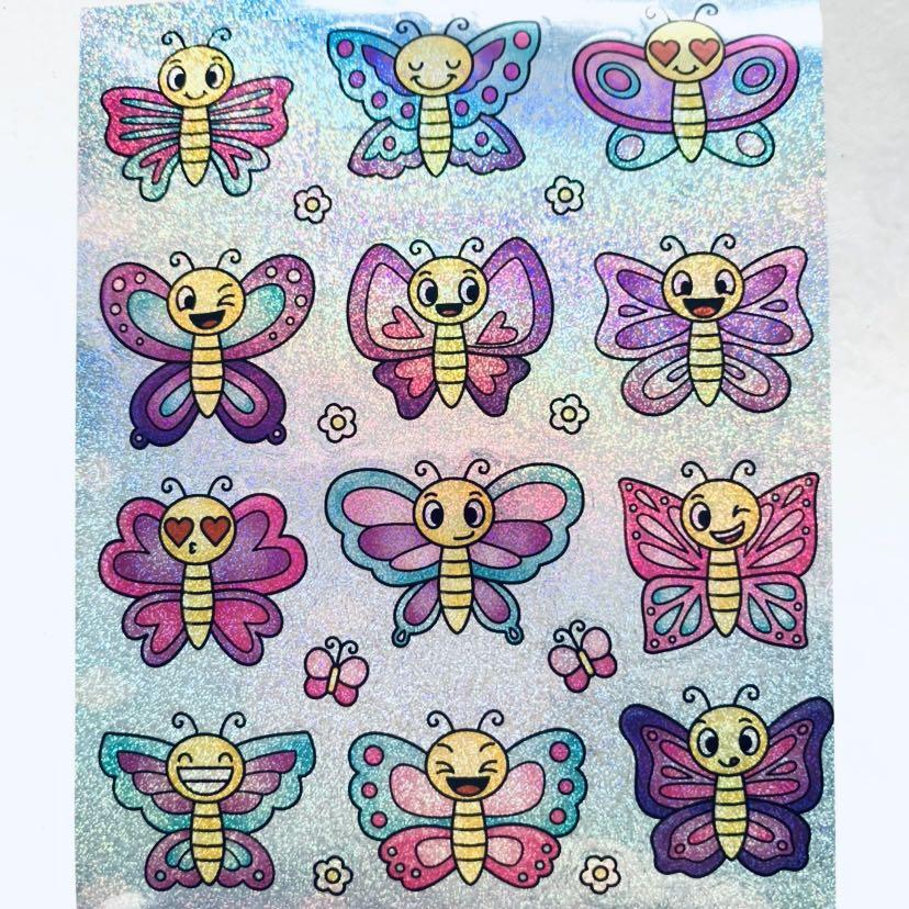 Mini Butterflies Stickers, Hobbies & Toys, Stationery & Craft, Craft ...