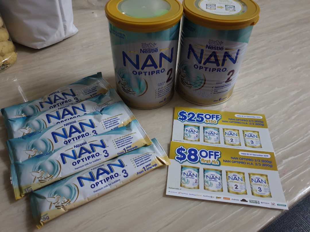 Nan Optipro 2 + Nan Optipro 3 sachet, Babies & Kids, Nursing & Feeding ...
