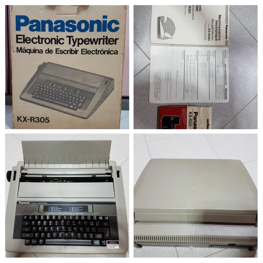 Panasonic electronic typewriter vintage, Audio, Portable Music Players ...