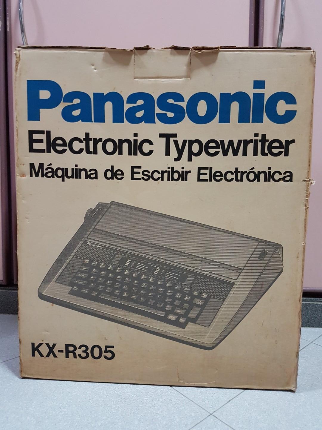 Panasonic electronic typewriter vintage, Audio, Portable Music Players ...