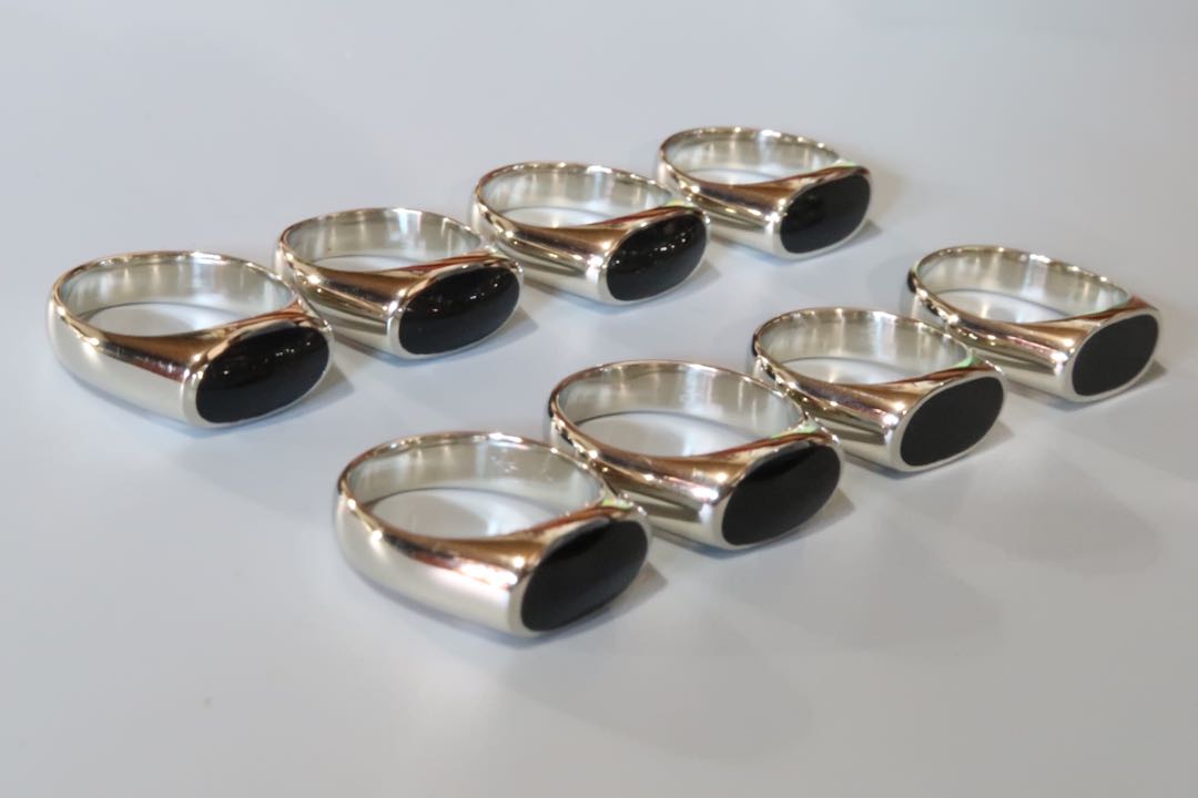 Rings simple minimalis silver, Desain & Kerajinan Tangan, Barang ...