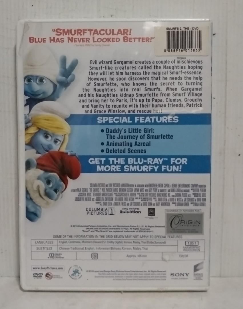 The Smurfs 2 DVD, Hobbies & Toys, Music & Media, CDs & DVDs on Carousell