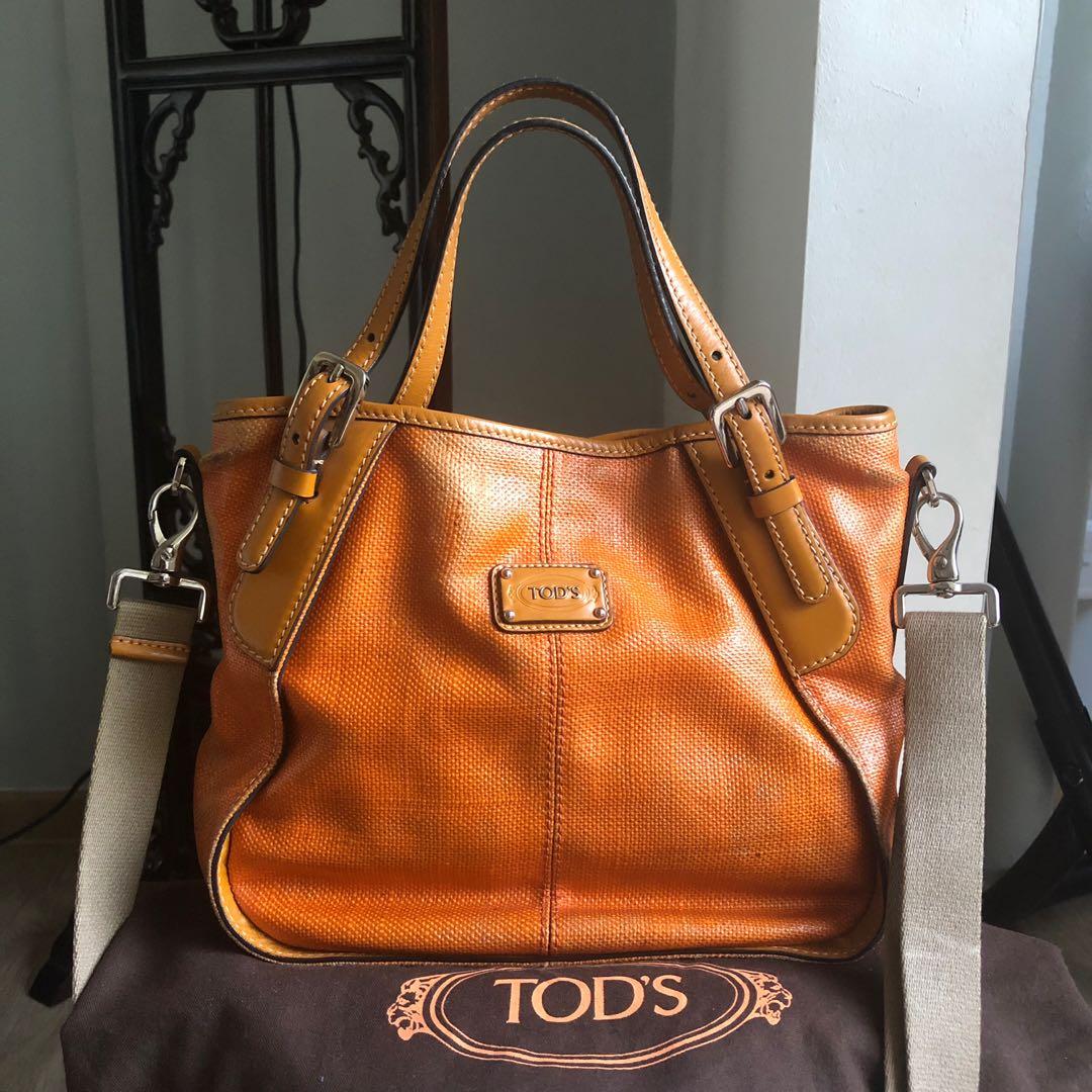 Tod’s G-line small coated canvas tote, Luxury, Bags & Wallets on Carousell