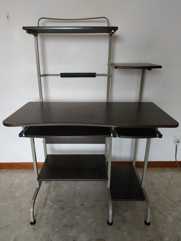 Used computer table, Furniture & Home Living, Furniture, Tables & Sets ...