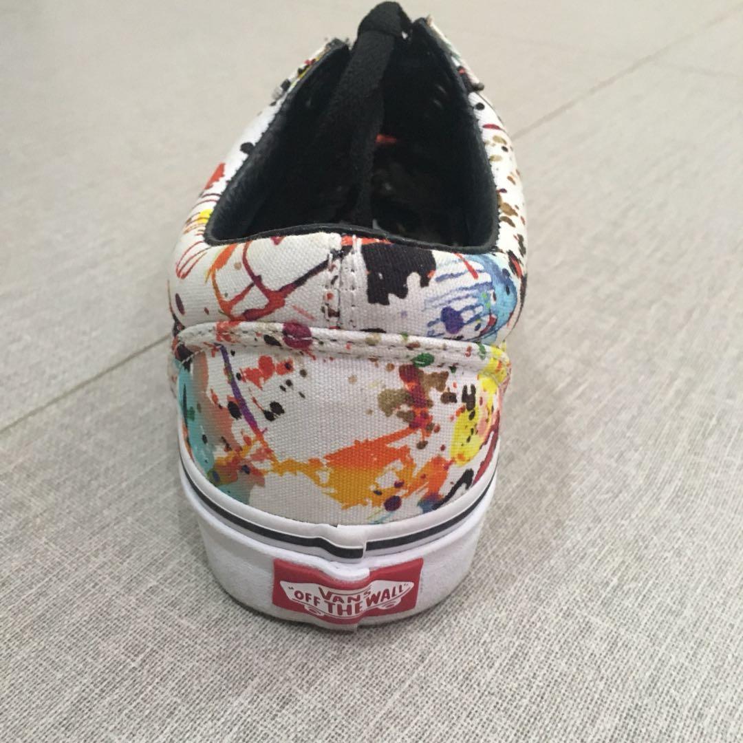 Vans Old School (Paint Splatter Design), Men's Fashion, Footwear ...