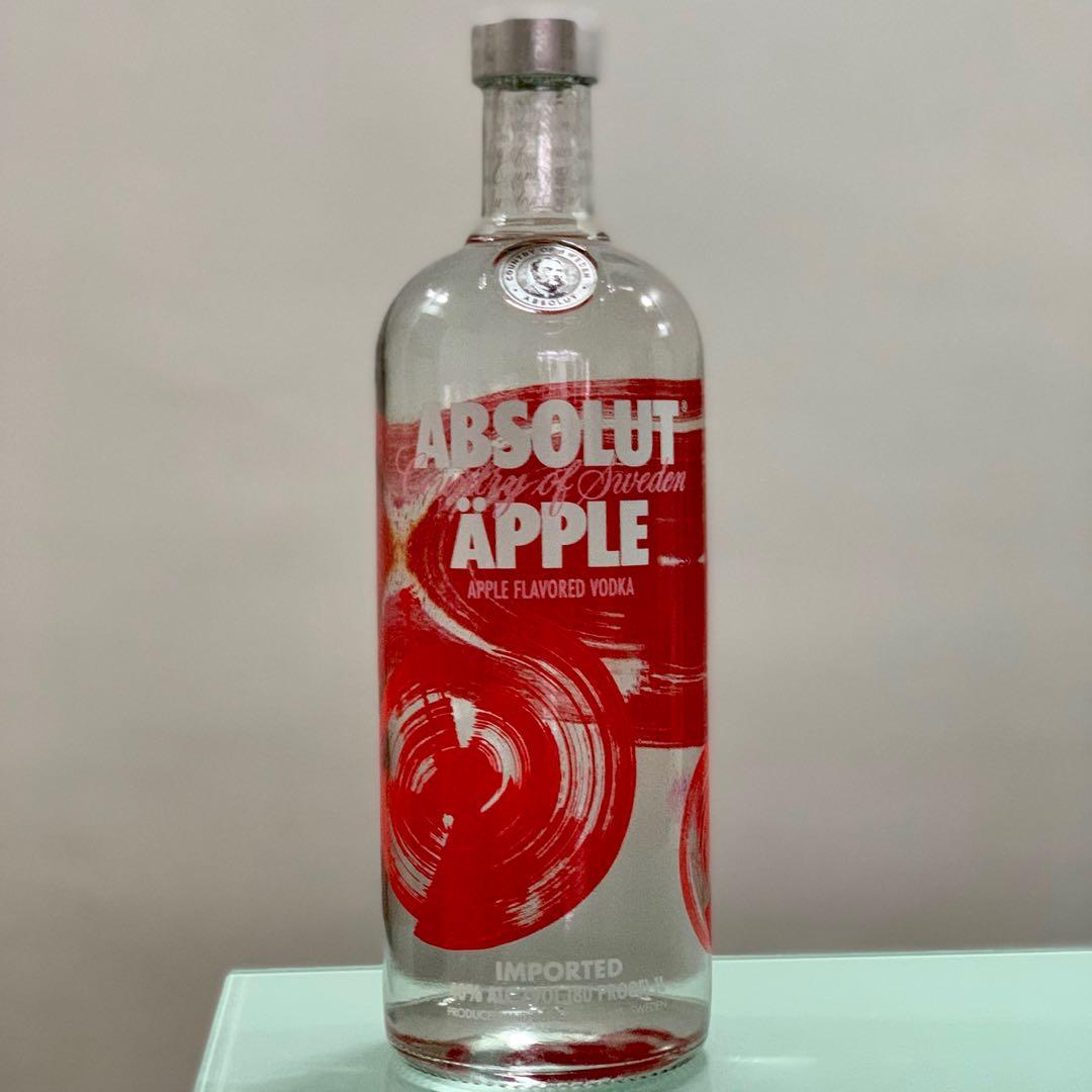 Absolut Vodka Apple (1 Litre), Food & Drinks, Alcoholic Beverages on ...