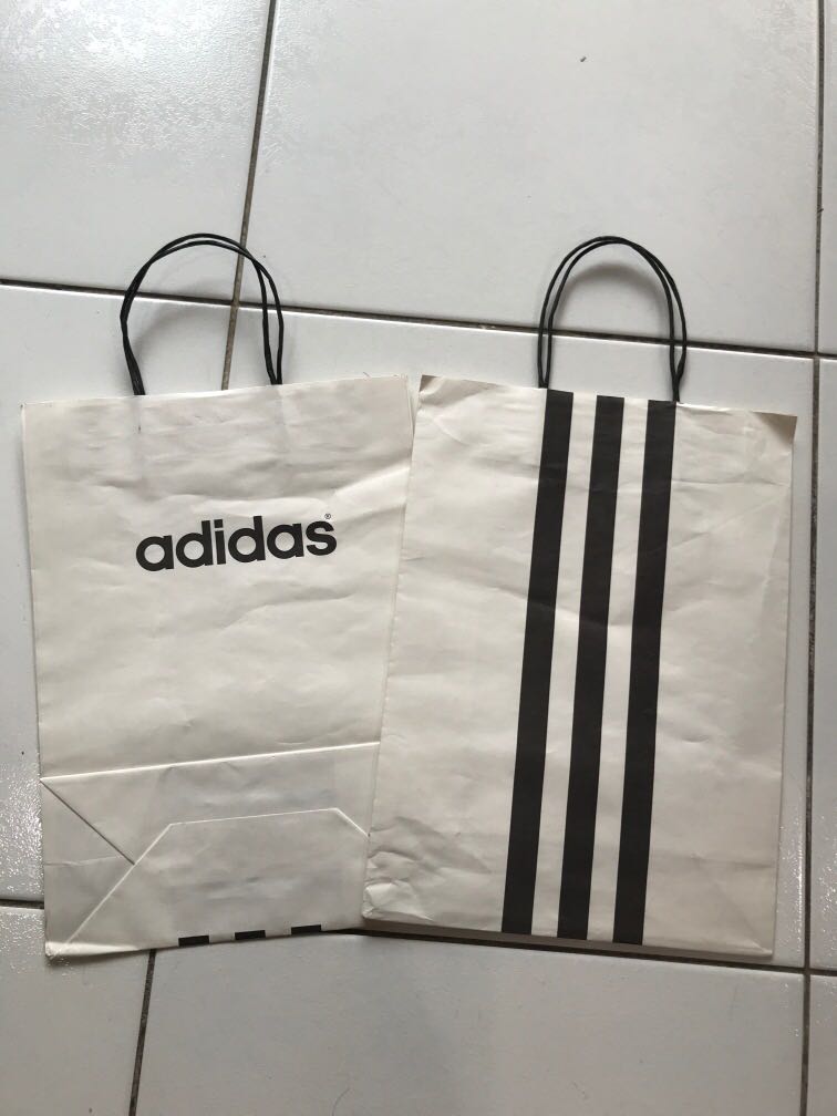 Adidas Paper Bag, Luxury, Bags & Wallets on Carousell