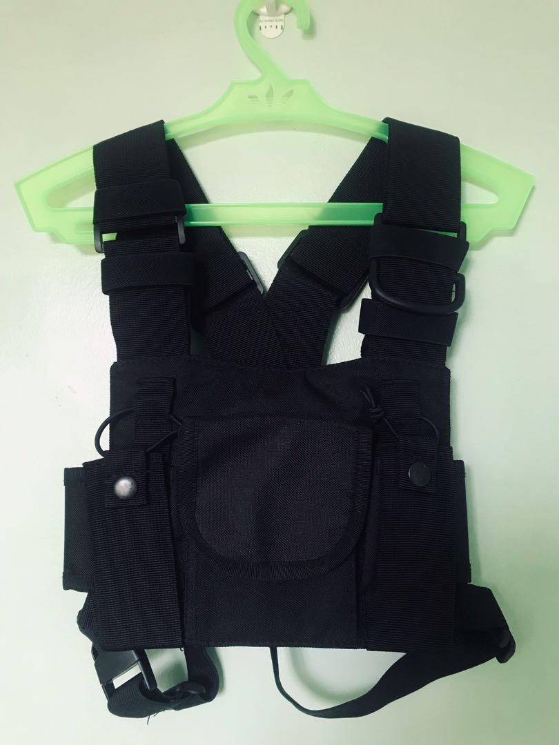 Black Chest Rig, Men's Fashion, Bags, Sling Bags on Carousell