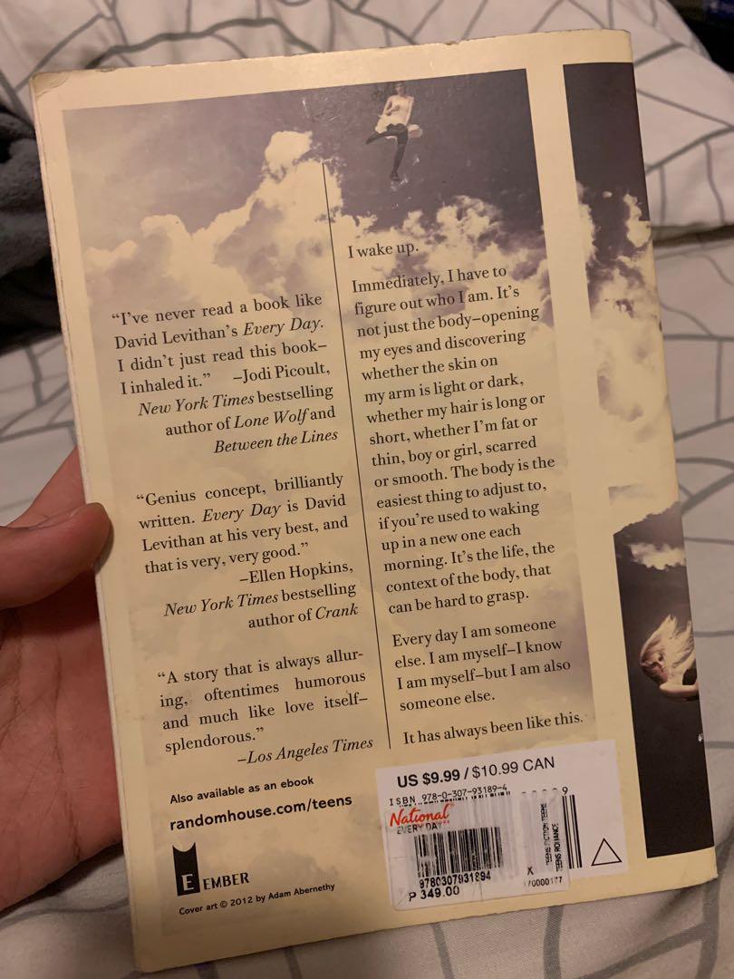 Book: Every Day by David Levithan, Hobbies & Toys, Books & Magazines ...