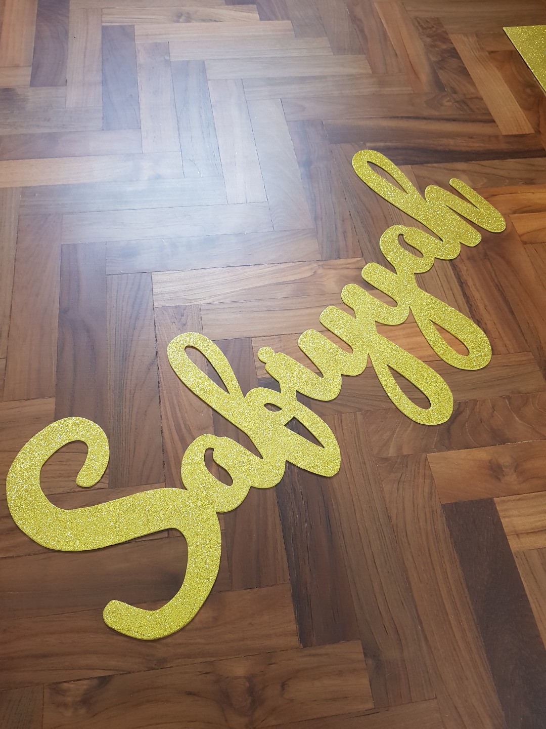 Calligraphy name cutout backdrop, Hobbies & Toys, Stationery & Craft ...