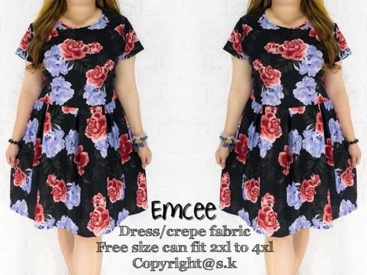 Emcee floral Dress, Women's Fashion, Dresses & Sets, Dresses on Carousell