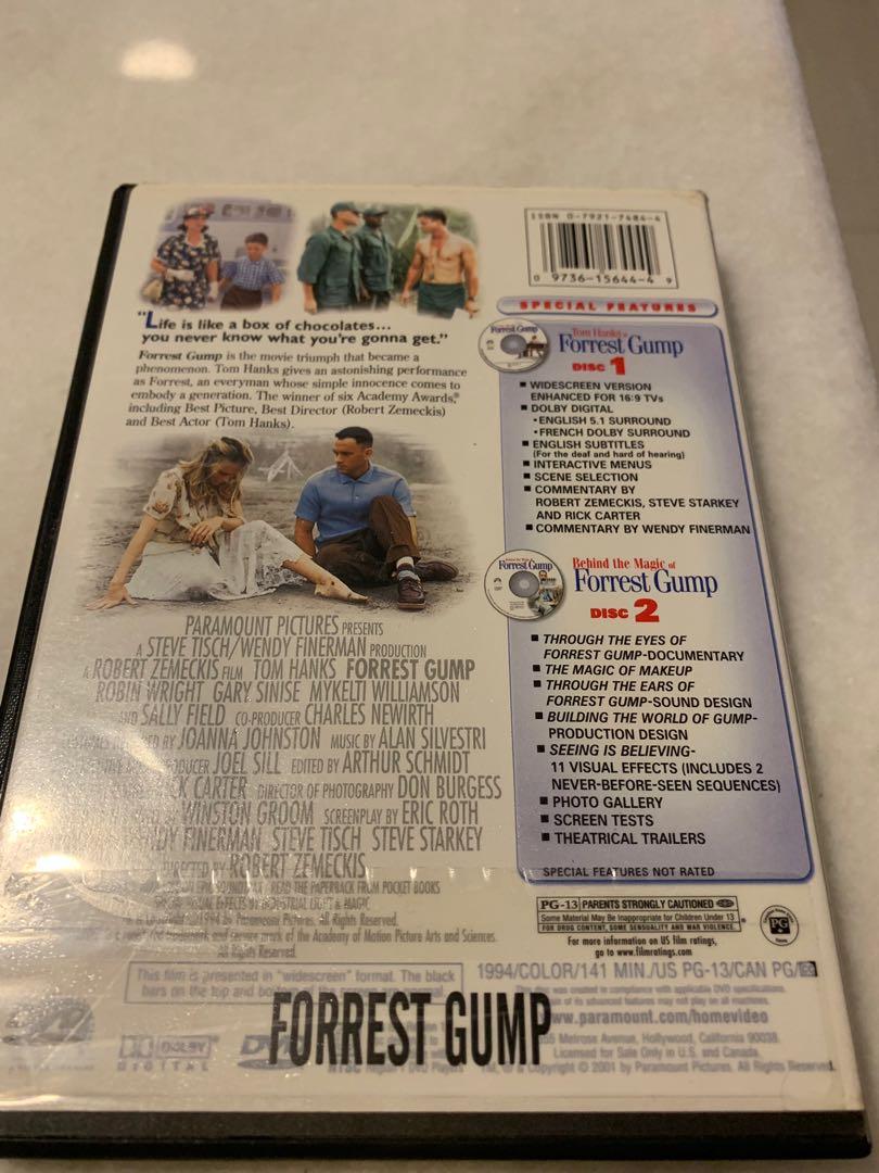 Forrest Gump (2 DVD Movies), Hobbies & Toys, Music & Media, CDs & DVDs ...