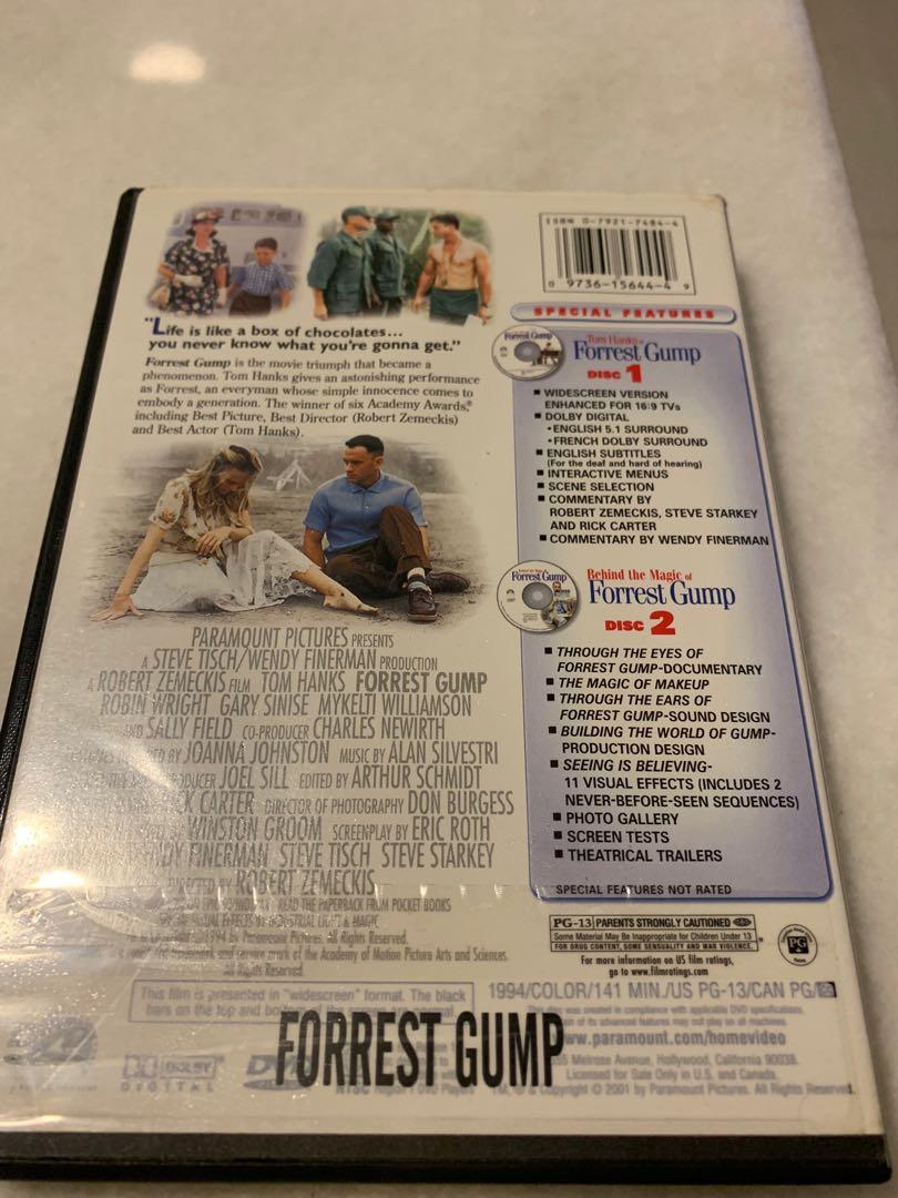 Forrest Gump (2 DVD Movies), Hobbies & Toys, Music & Media, CDs & DVDs ...