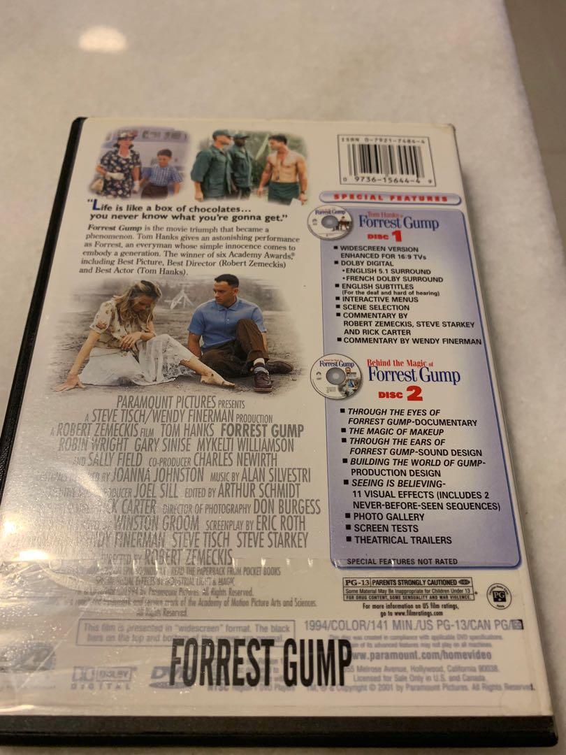 Forrest Gump (2 DVD Movies), Hobbies & Toys, Music & Media, CDs & DVDs ...