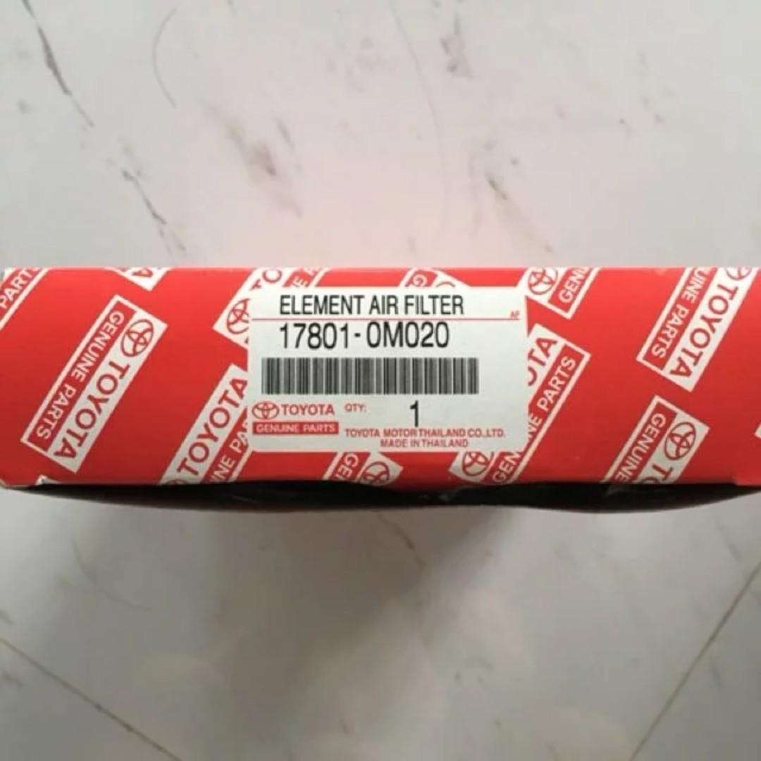 Genuine Toyota Air Filter 17801-0M020, Car Accessories, Accessories on ...