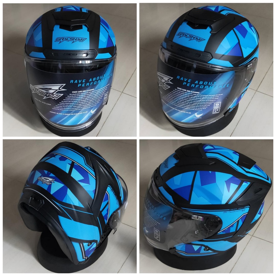 Gracshaw Helmet, Motorcycles, Motorcycle Accessories on Carousell