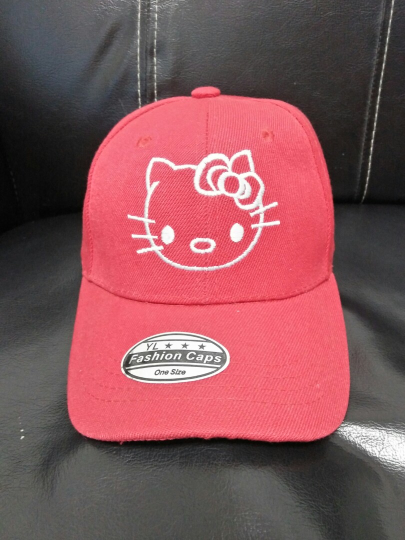 Hello kitty cap (red), Men's Fashion, Watches & Accessories, Caps ...