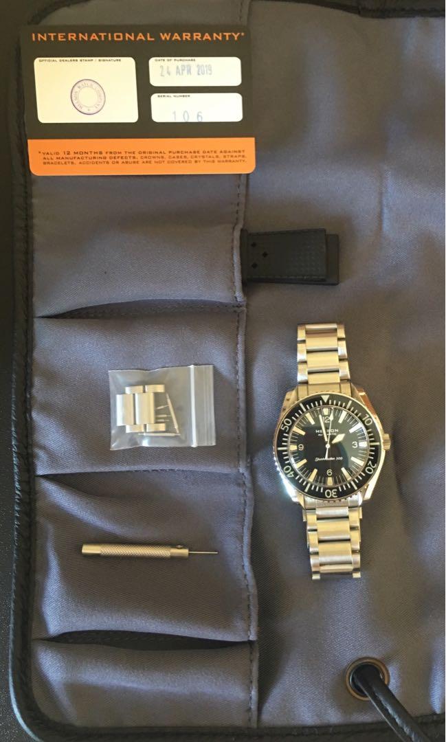 Helson Watch Omega seamaster 300 homage, Luxury, Watches on Carousell