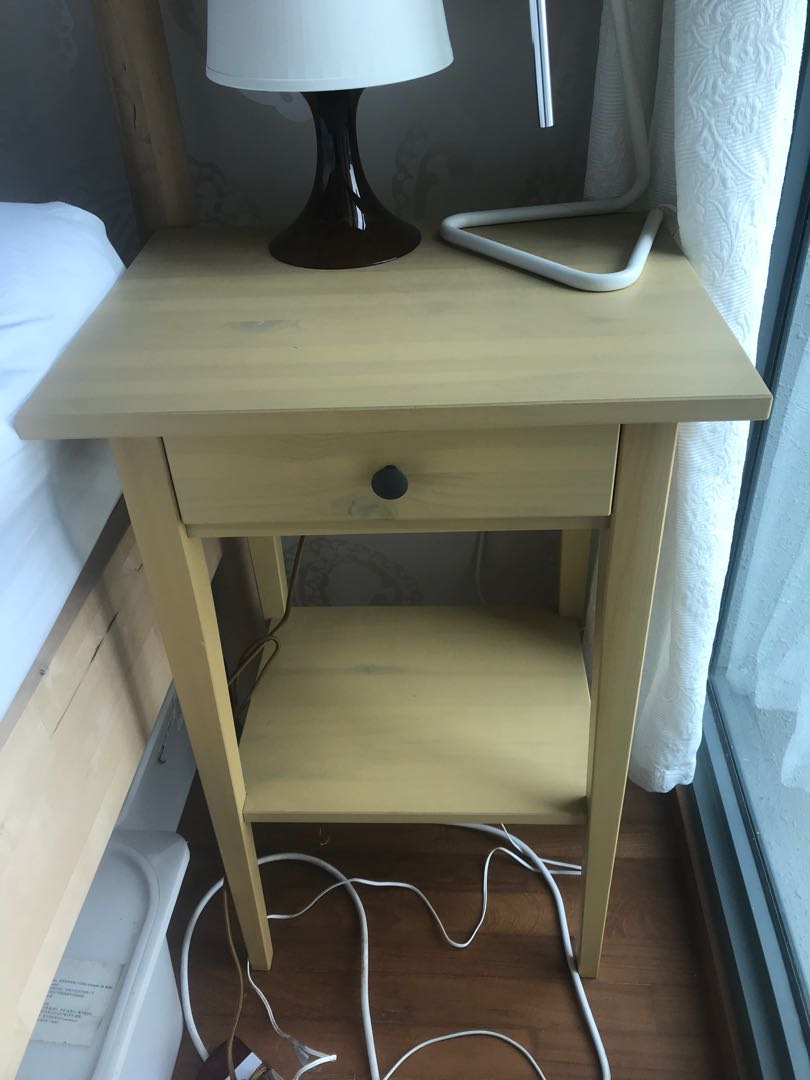 Hemnes bedside table available, Furniture & Home Living, Furniture ...
