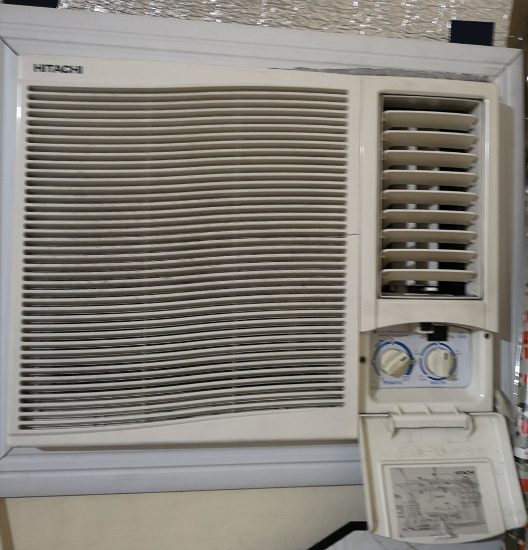 Hitachi Window type Aircon 1hp, TV & Home Appliances, Air Conditioning ...